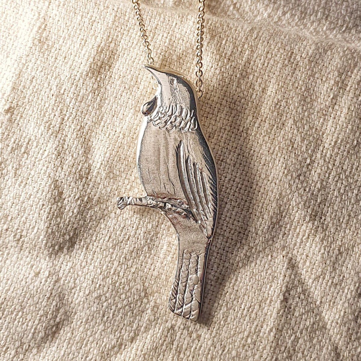 Silver Tui Necklace | Tania Mallow Jewellery NZ
